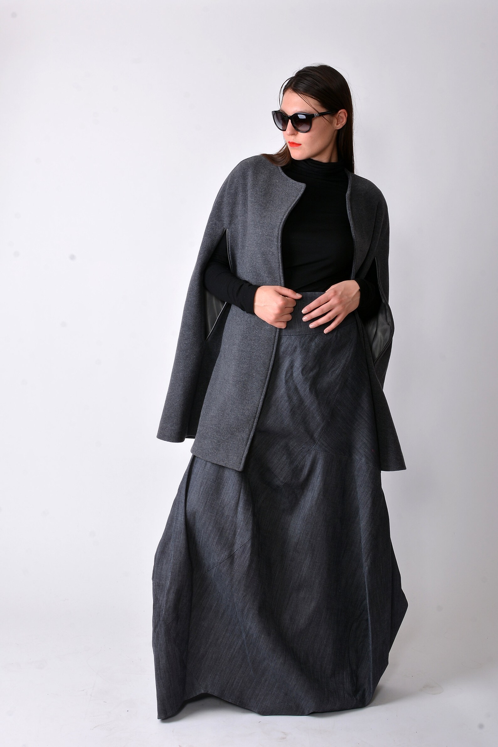 Winter Cape Coat/jacket for Women/wool Cape/cape Jacket/fashion Cape ...