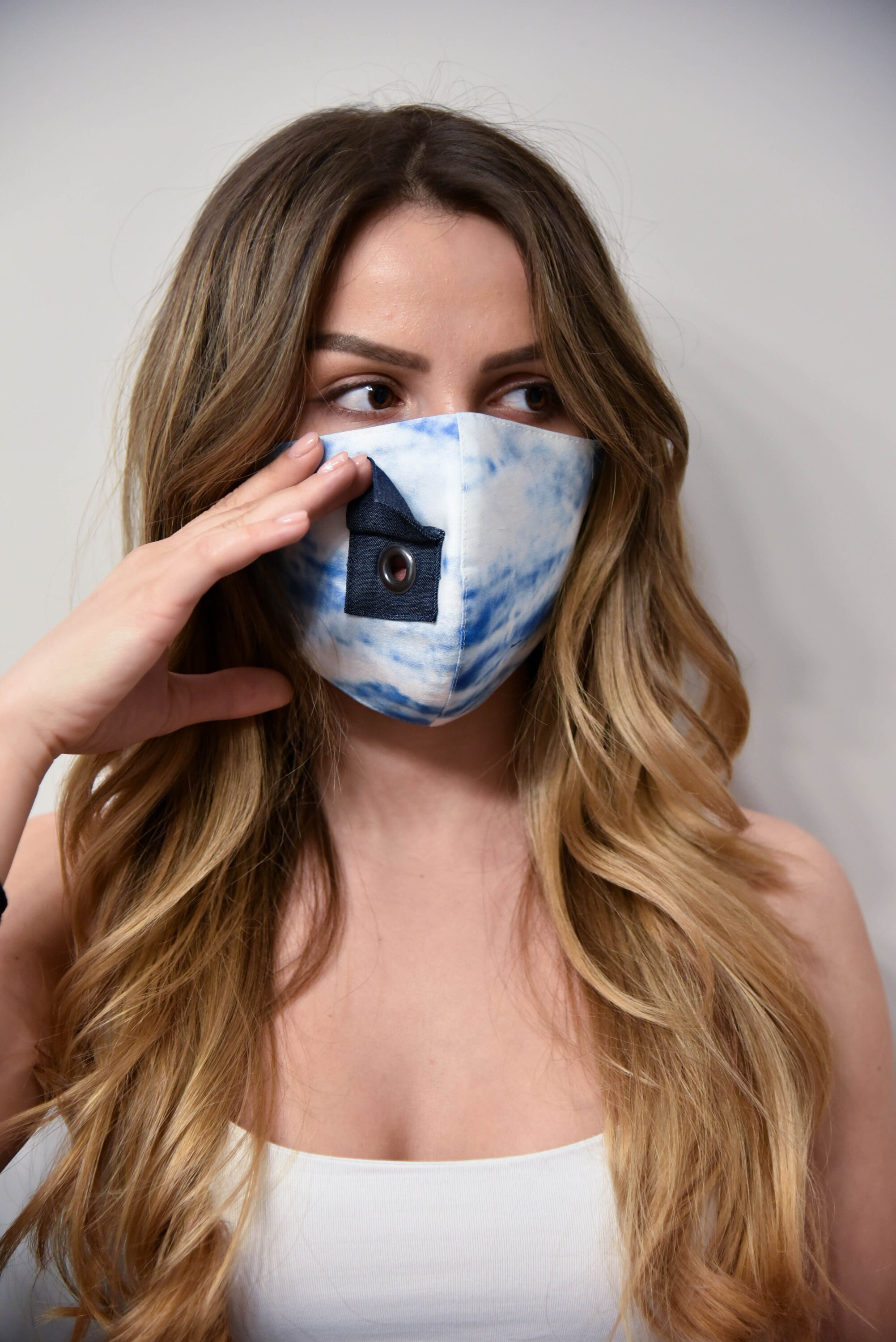 Face Mask with Slit/Face Mask with Opening/Washable | Etsy