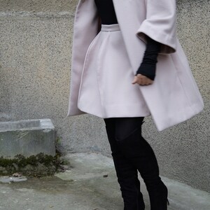 Handmade Wool Coat/winter Coat/cashmere Wool Coat/long Sleeve Trench ...