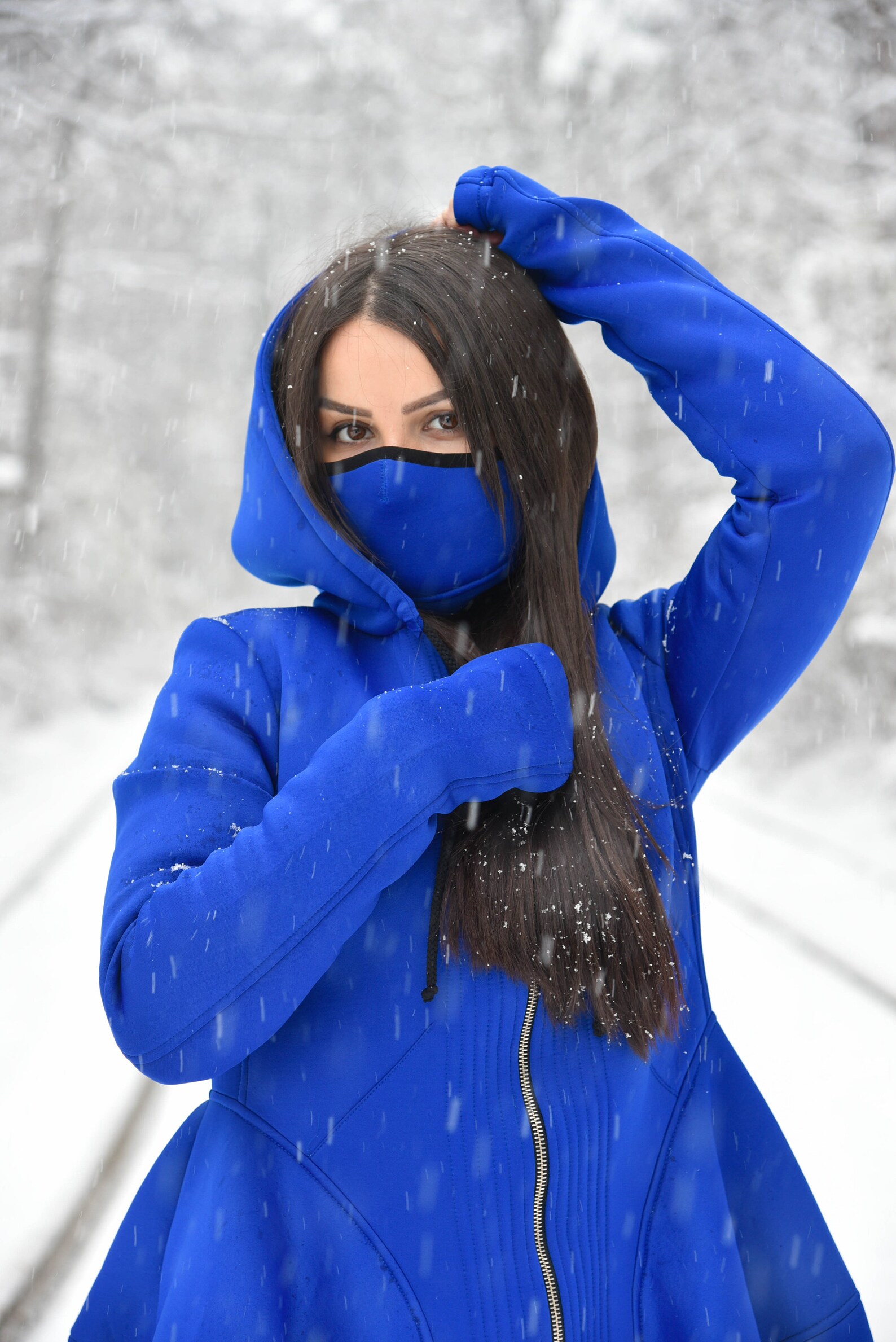 Face Mask With Filter/blue Mask/activity Mask/face Washable - Etsy