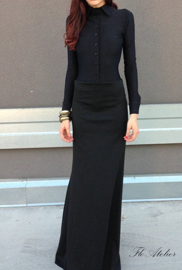 Black Slim Backless Shirt/sexy Body Shirt/long Sleeves | Etsy