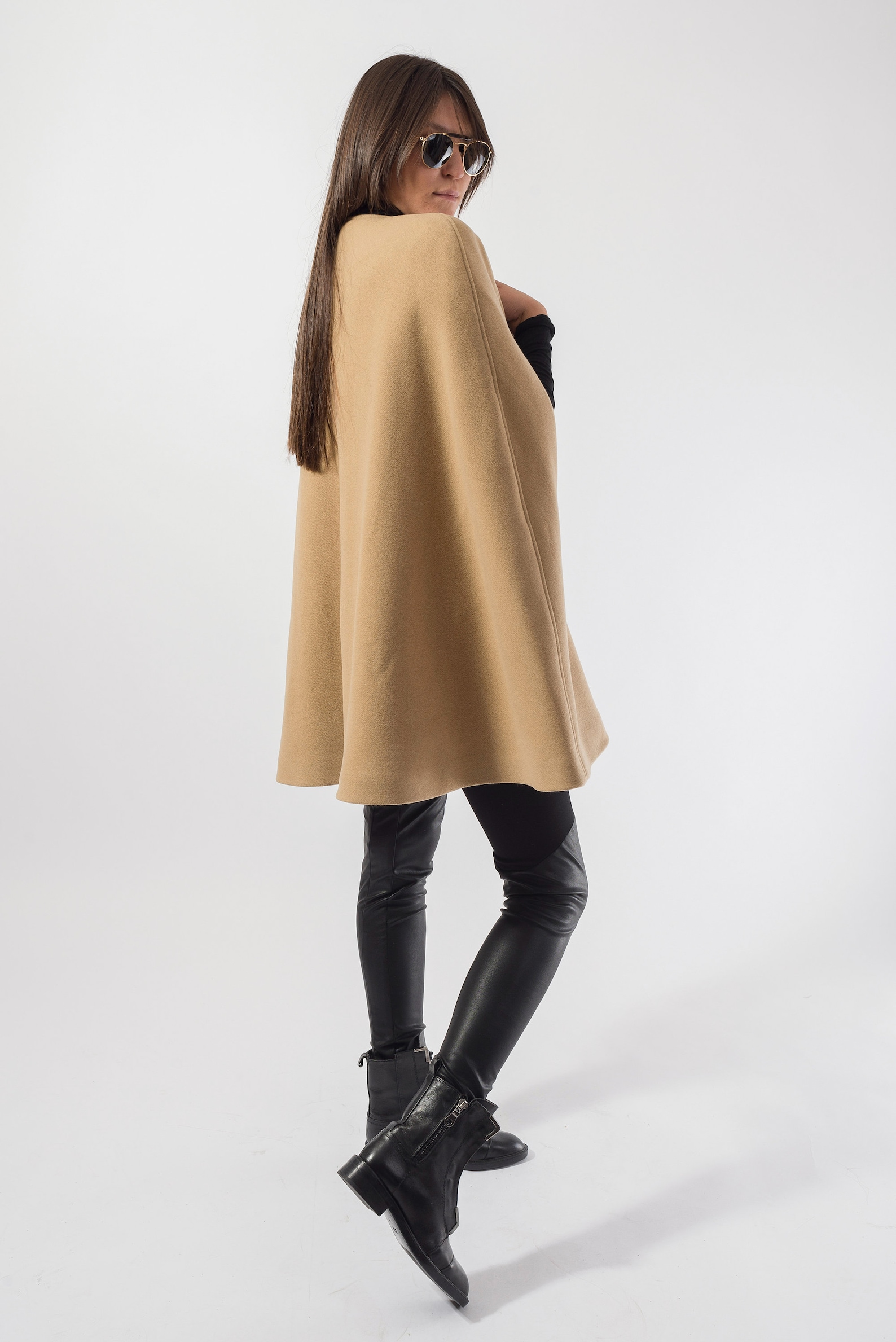 Winter Cape Coat/jacket for Women/wool Cape/cape Jacket/fashion Cape ...