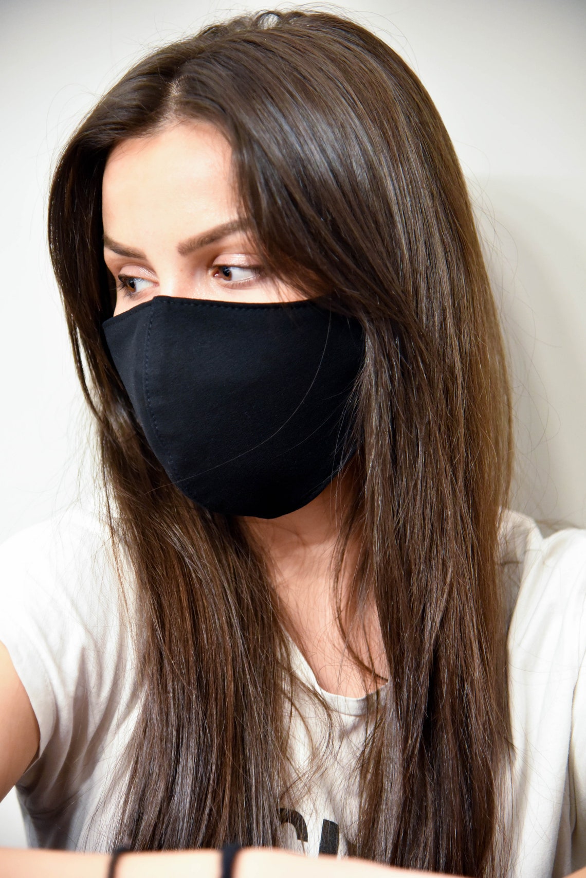 Black Face Mask With Filter/activity Accessory/washable - Etsy