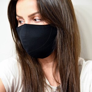 Black Face Mask With Filter/activity Accessory/washable Mask/reusable ...