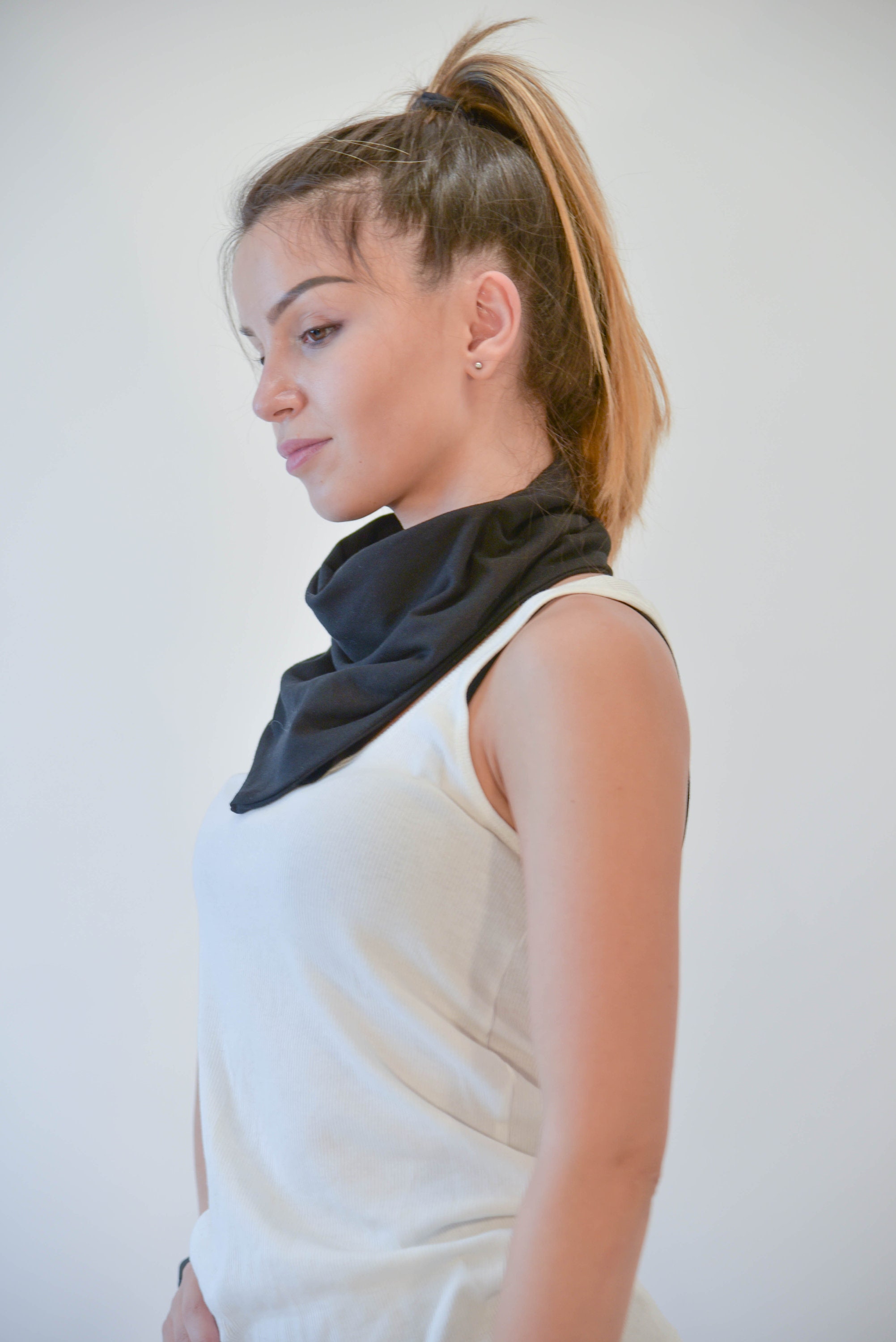 Black Long Face Mask/activity Accessory/washable Mask/reusable | Etsy