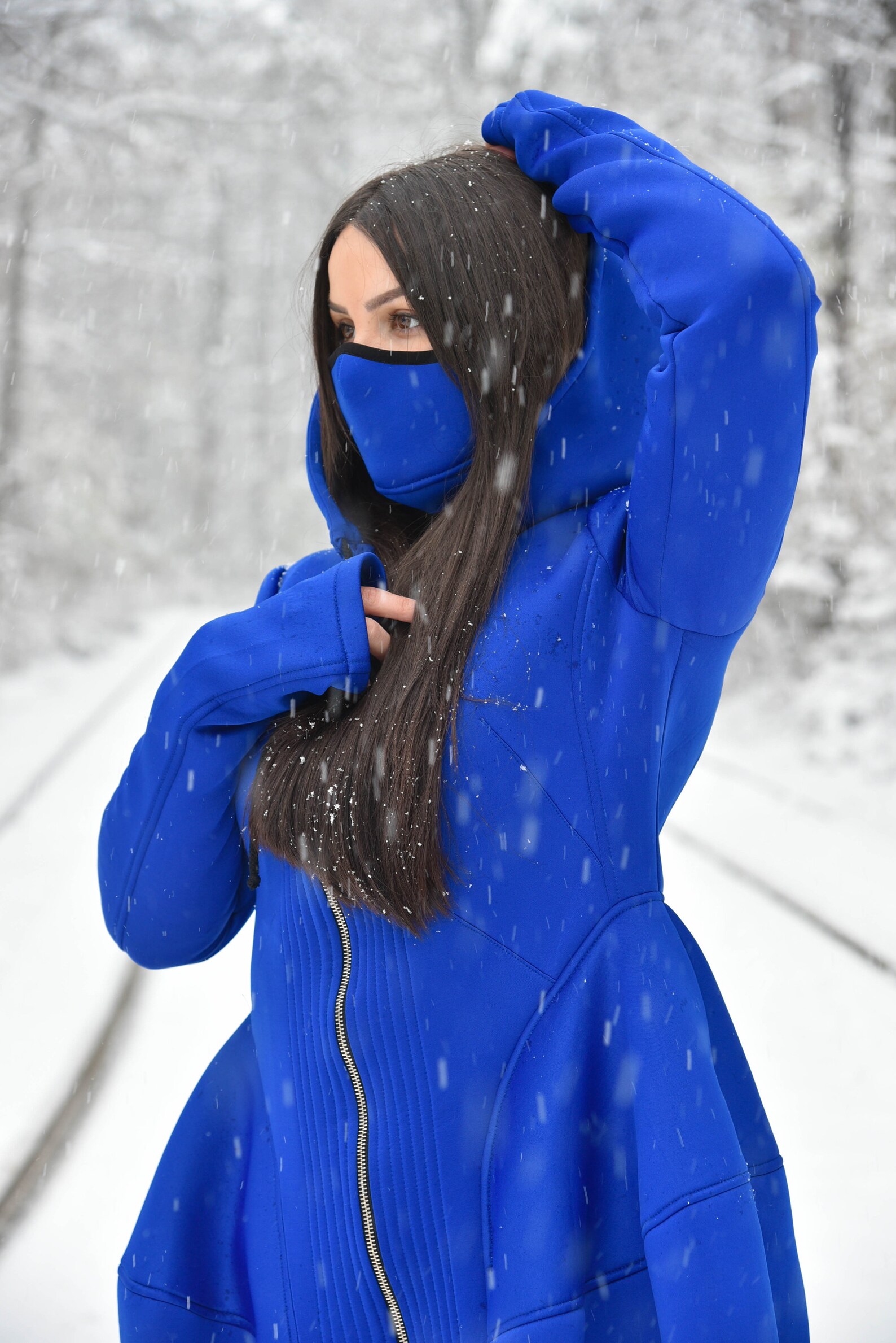 Face Mask With Filter/blue Mask/activity Mask/face Washable - Etsy