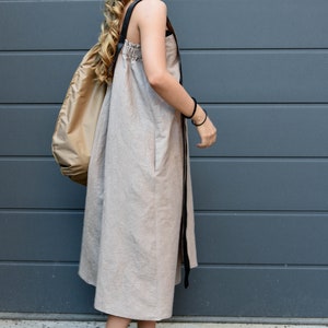 Beige Handbag/beige Handmade Double Sided Bag/large Waterproof Bag/soft ...