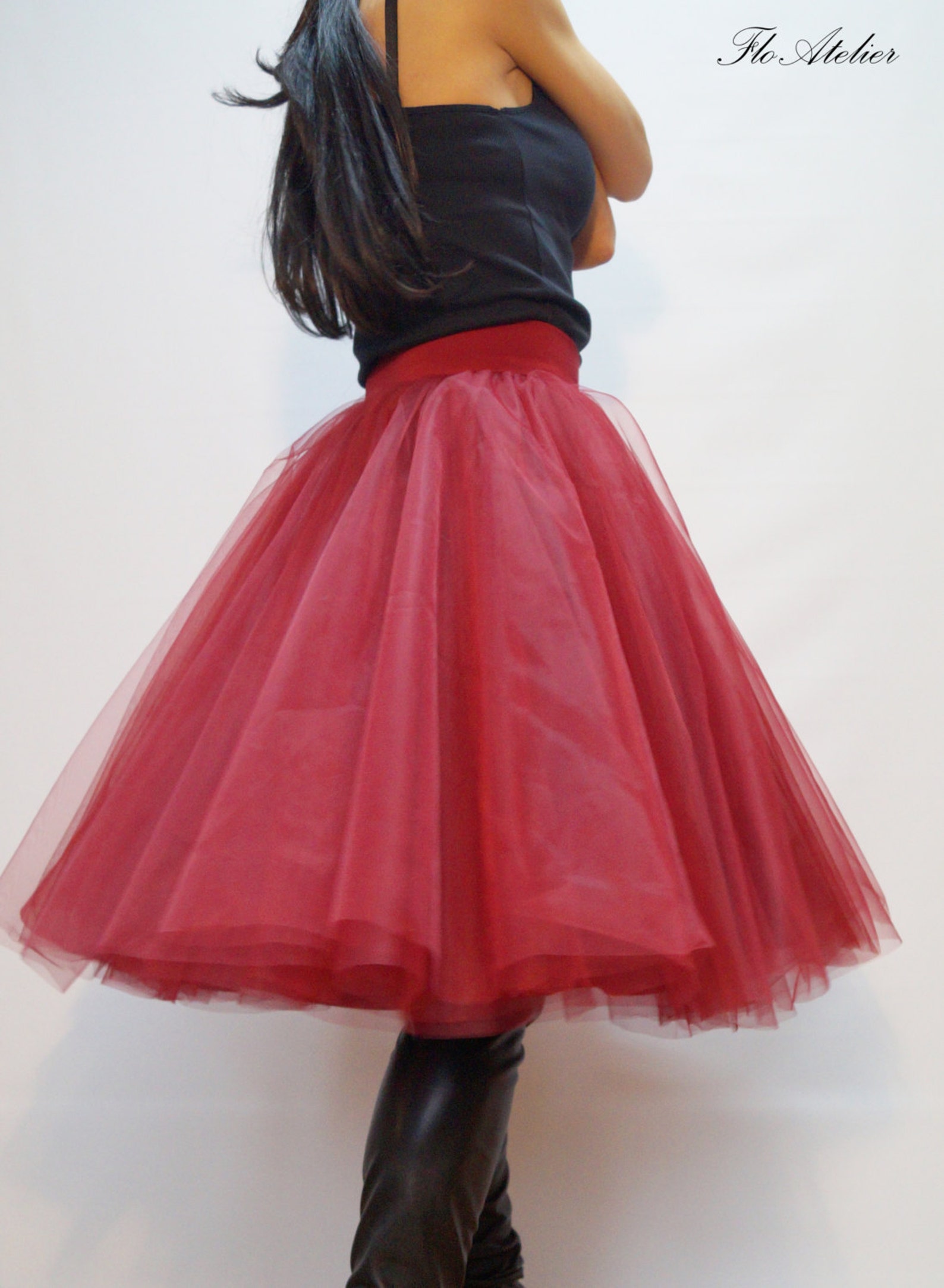 Women Tulle Skirttutu Skirtprincess Skirthandmade Skirtred Etsy