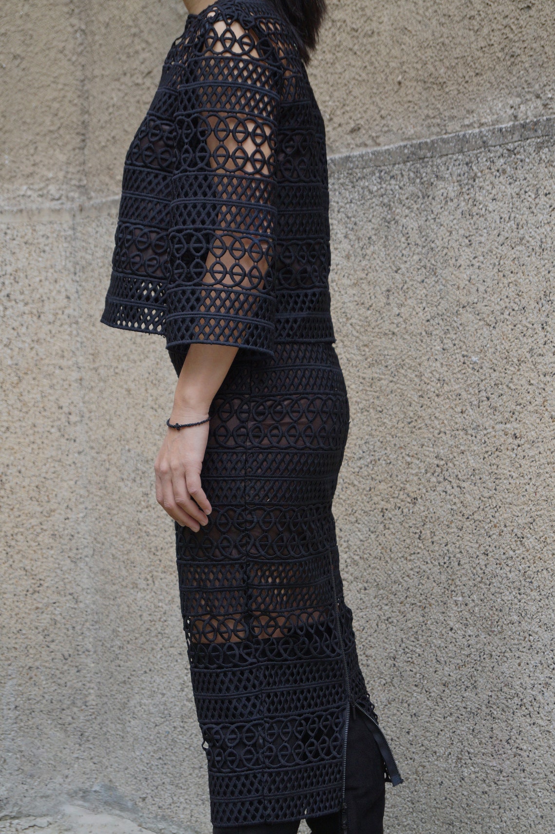 Black Lace Top, Elegant Evening Occasion - Etsy