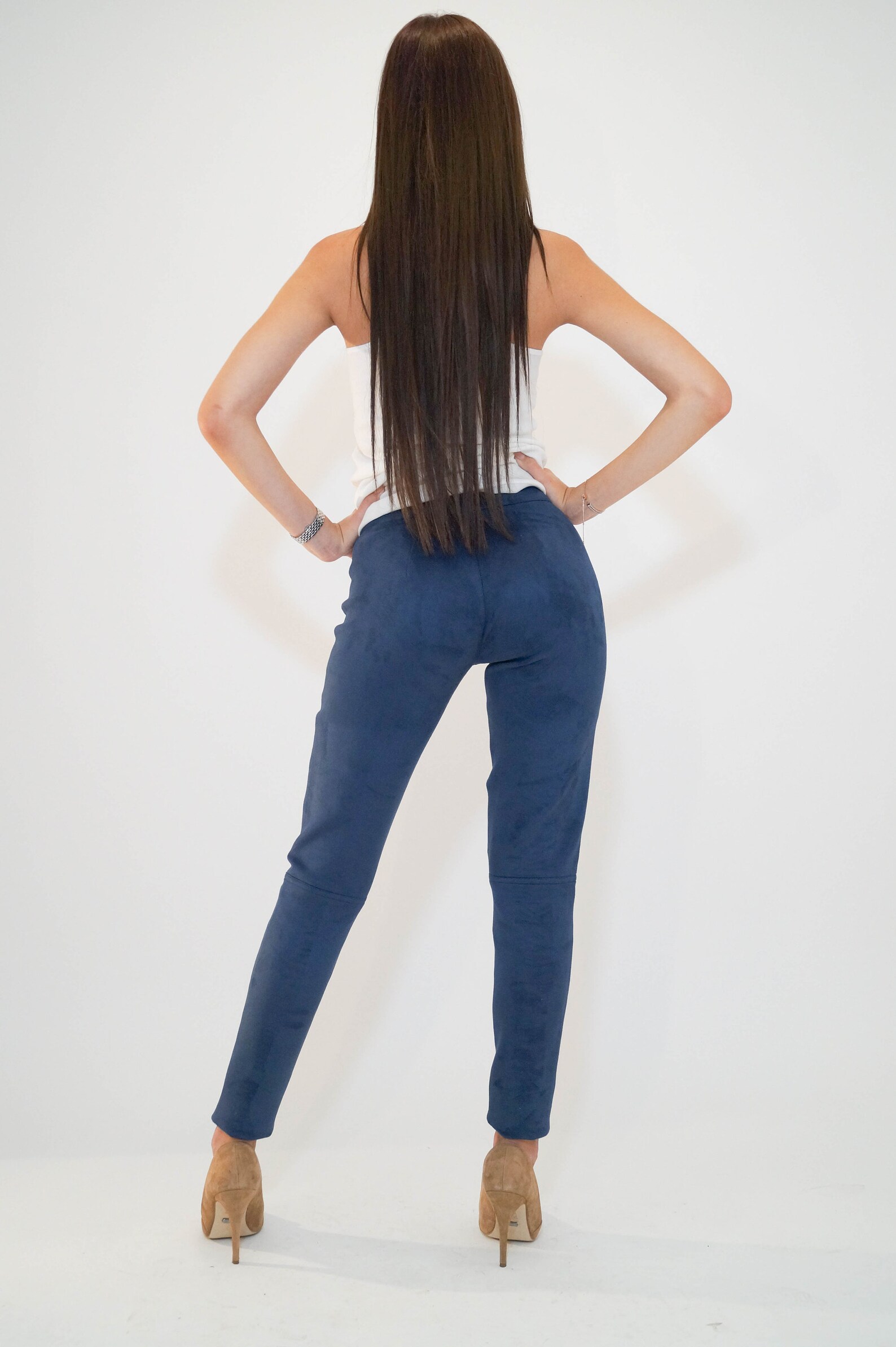 Blue Suede Pants/stretchy Pants/leggings/skinny Pants/blue Suede Pants ...