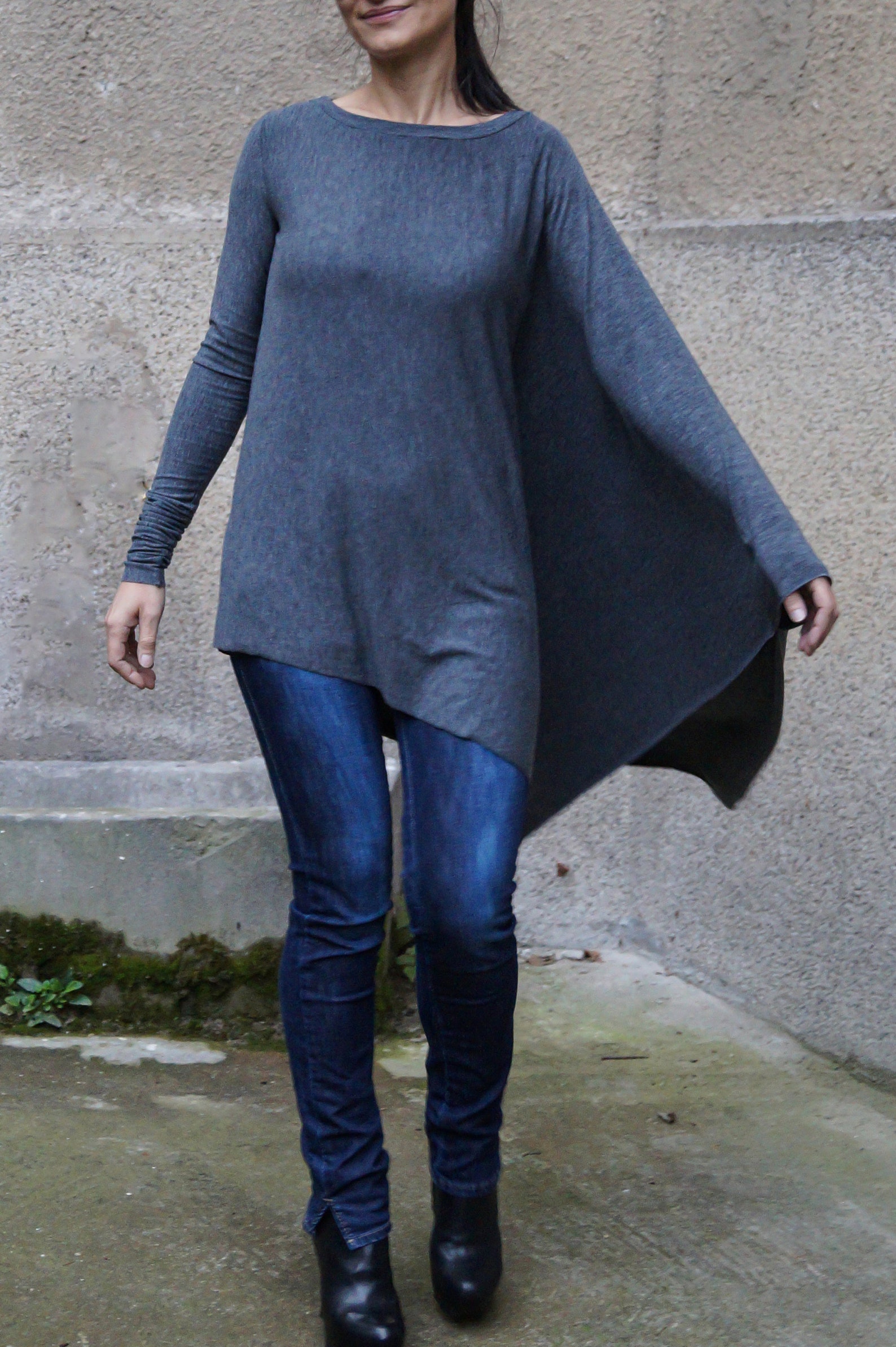 Loose Blouse/long Blouse/batwing Top/oversize Top/extravagant - Etsy