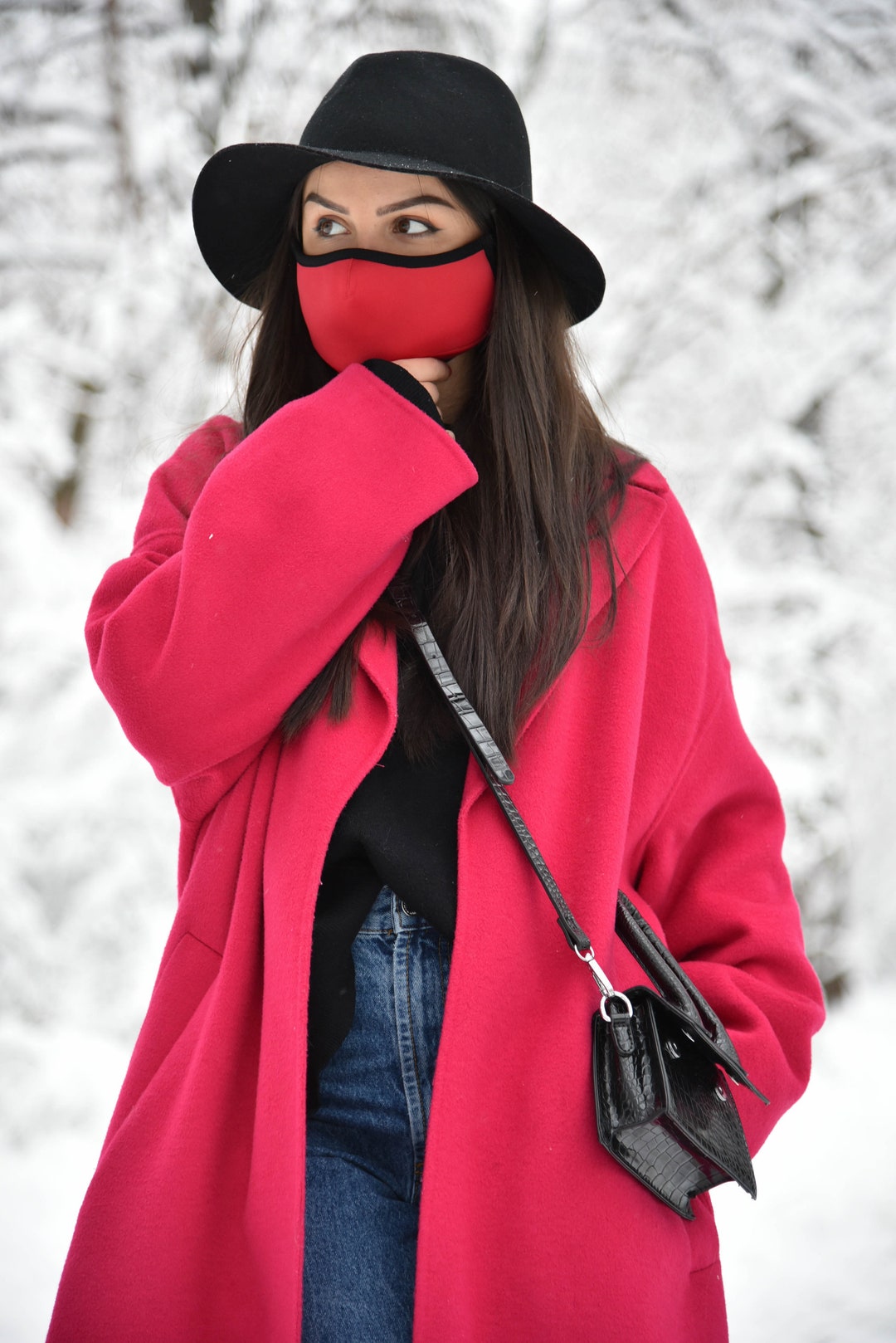 Face Mask With Filter/red Mask/activity Mask/face Washable Mask ...