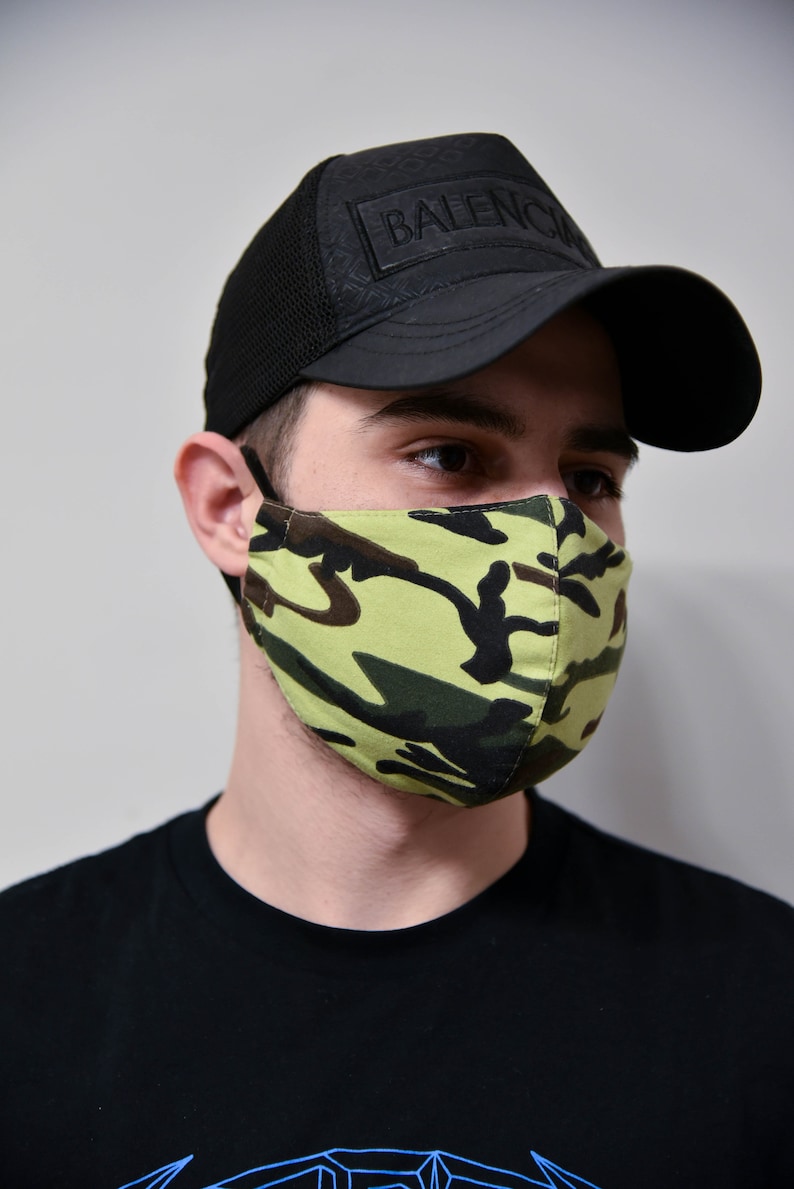 Camouflage Mask With Filter/activity Face Mask/washable - Etsy