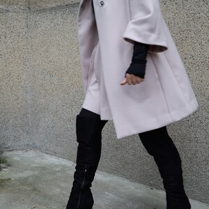 Handmade Wool Coat/winter Coat/cashmere Wool Coat/long Sleeve Trench ...