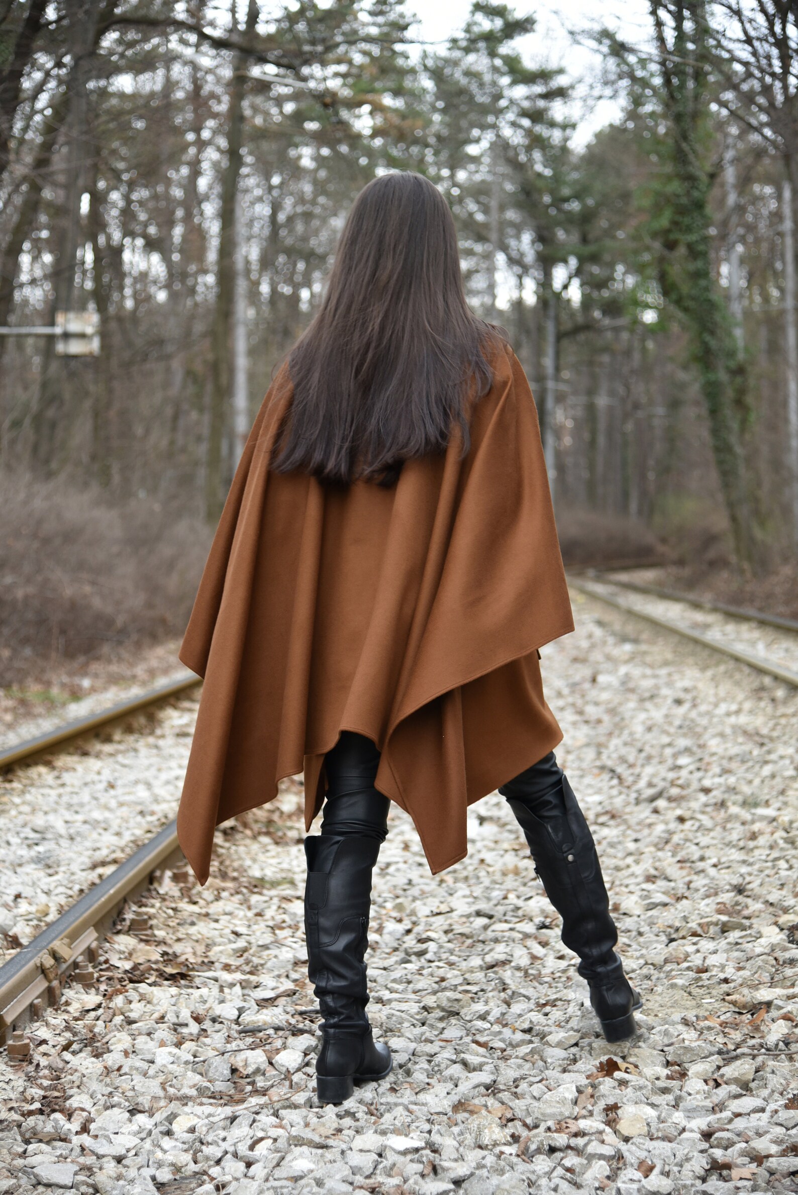 Collared Cape Coat/handmade Sleeveless Jacket/wool Cape/light - Etsy