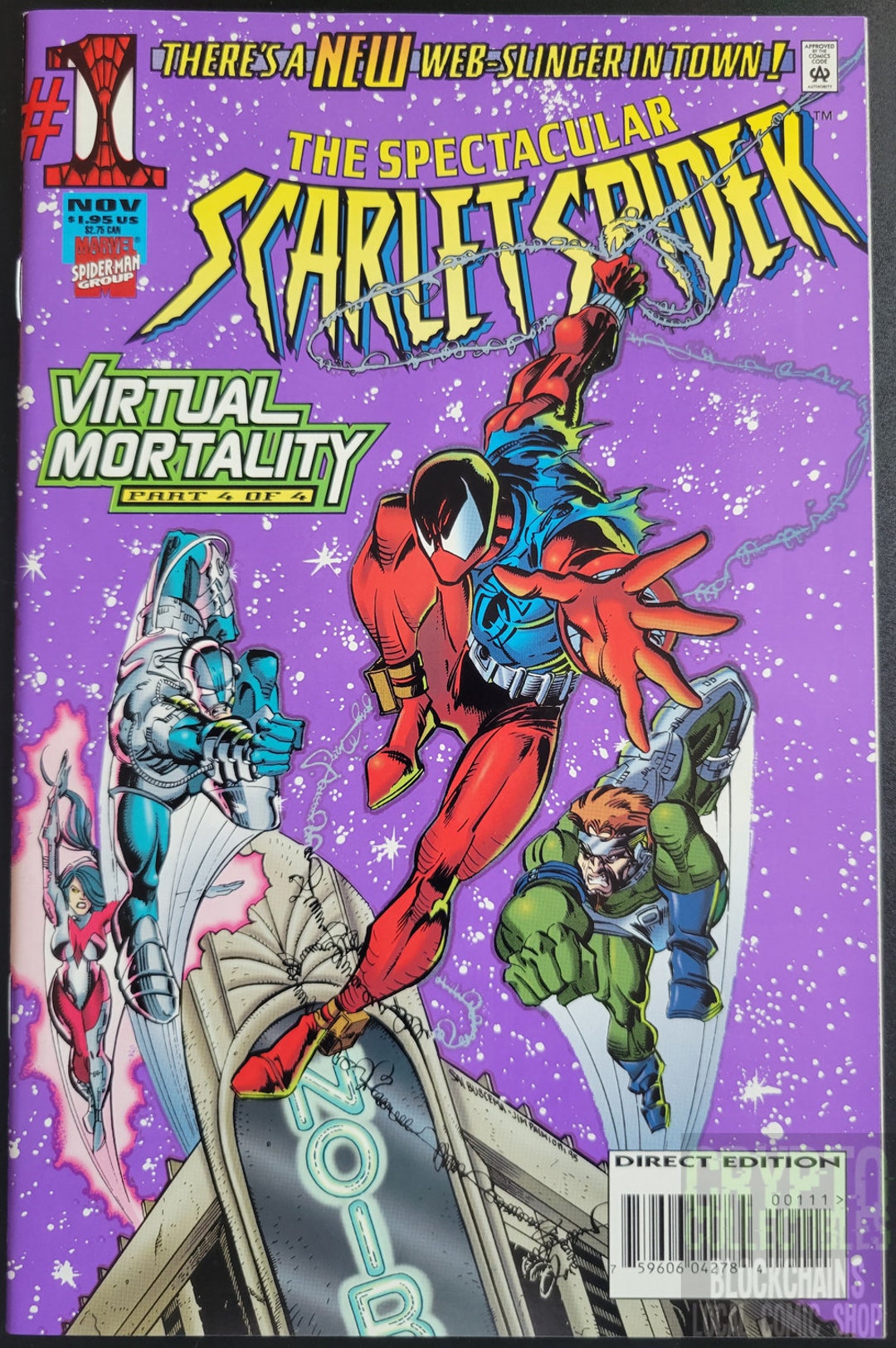Spectacular Scarlet Spider 1 1995 Comic Book Etsy
