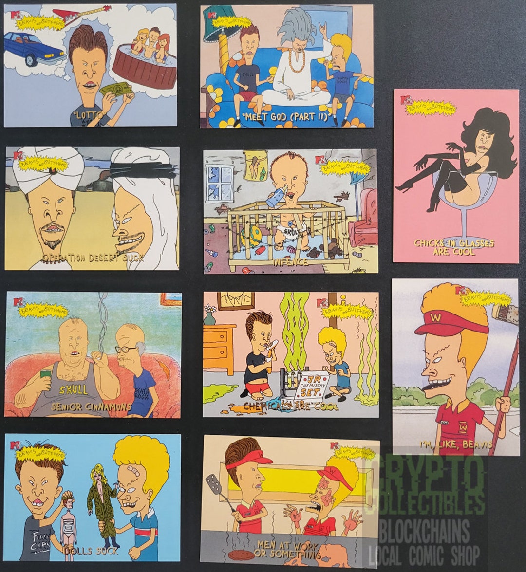 Beavis & Butthead Fleer Ultra 10 Card Lot 1994 Trading Cards - Etsy