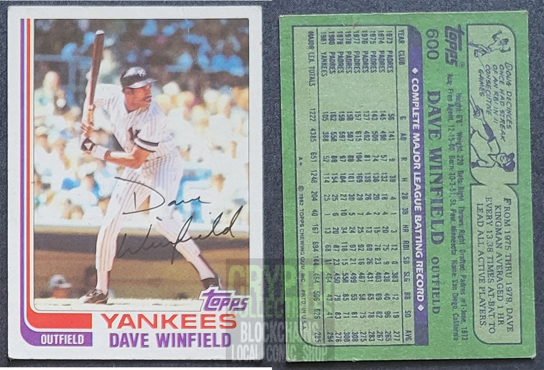 Dave Winfield (1982) Baseball Card - Etsy