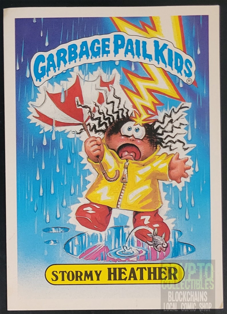 Garbage Pail Kids Stormy Heather 1986 Giant Sticker - Etsy