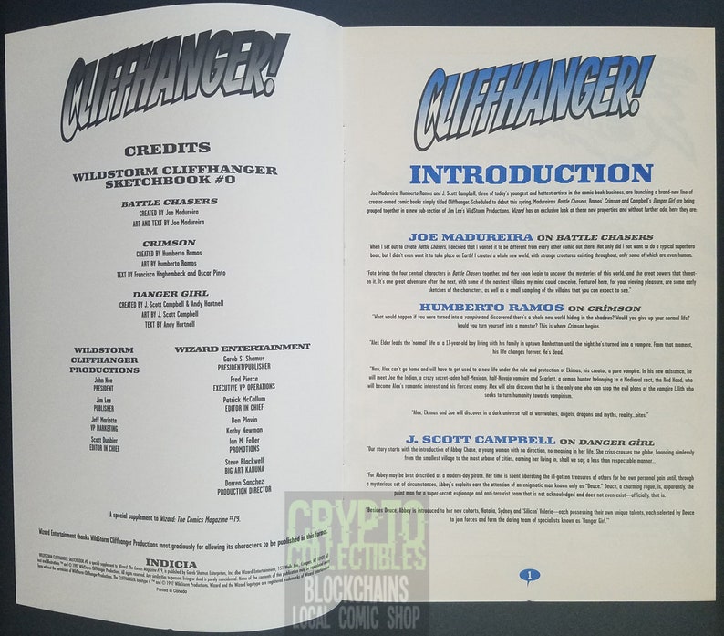 Cliffhanger 0 1997 Comic Book | Etsy