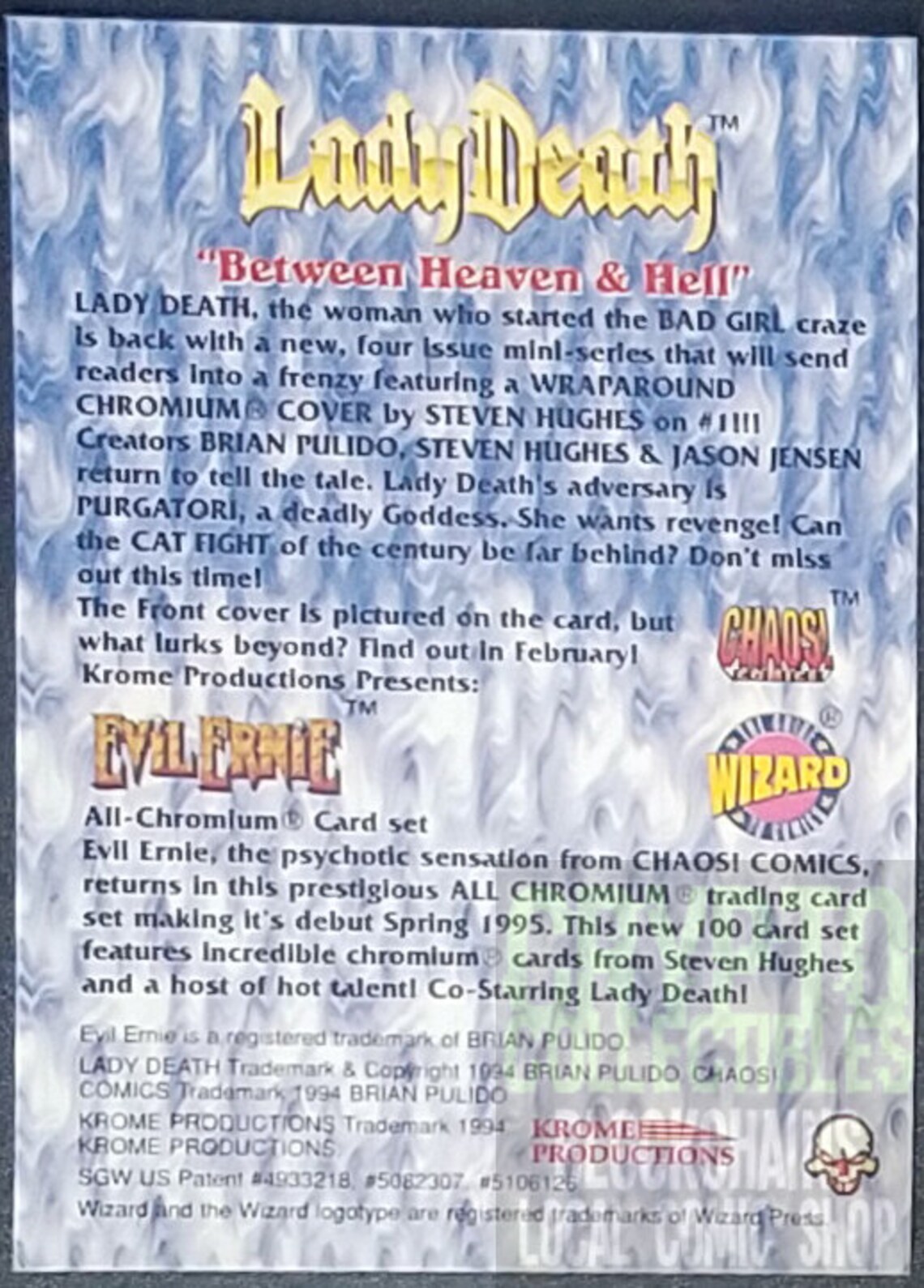 Lady Death 1995 Trading Card - Etsy