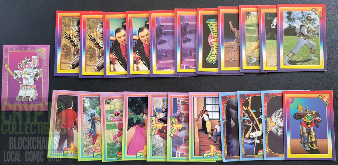 Mighty Morphin Power Rangers 23 Card Lot, Includes Foil Card 1994-1995 ...