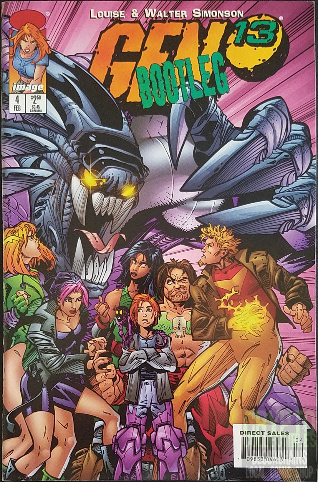 Lot de 9 numéros Bootleg Gen 13, comprend des bandes dessinées du ...