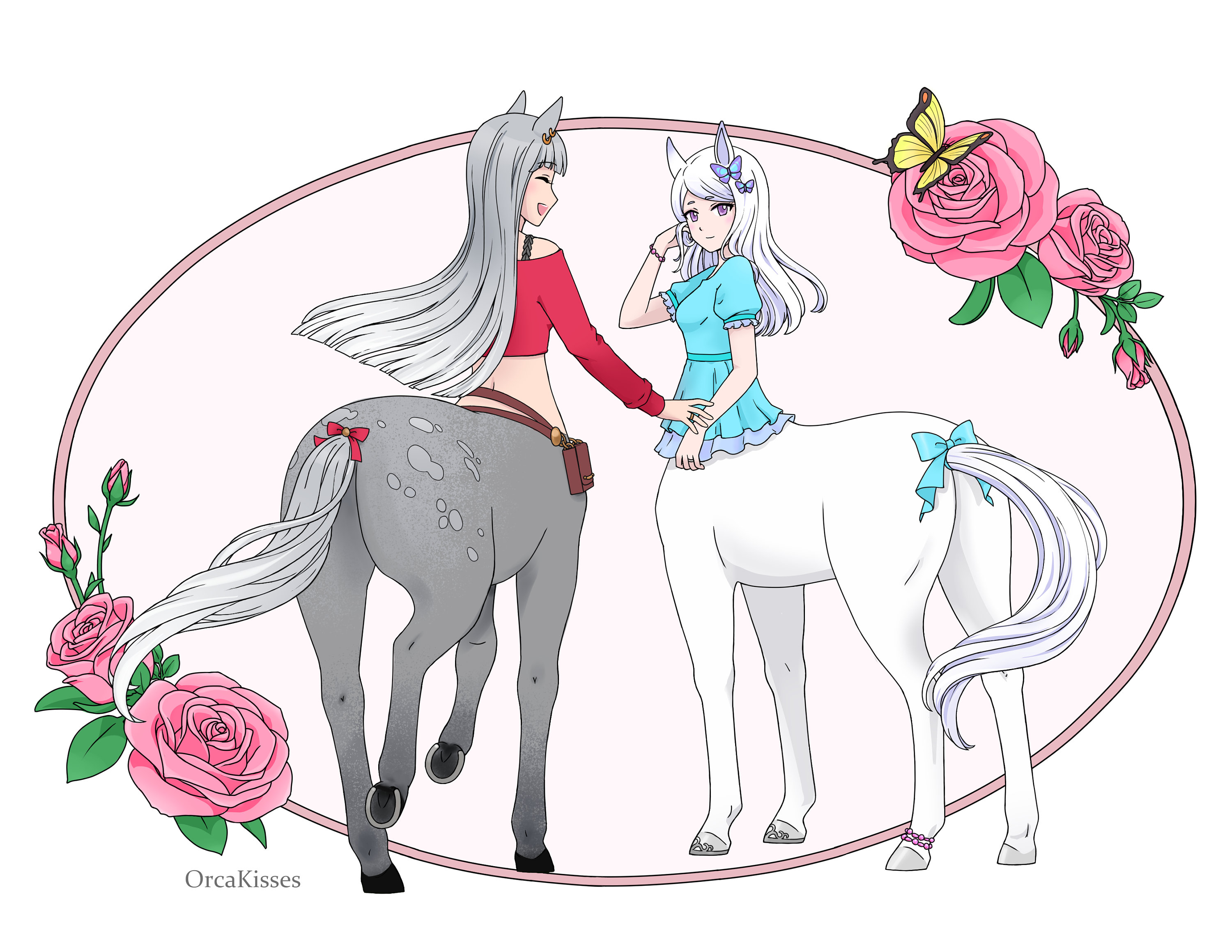 Centaur Couple Printable Colouring Page - Etsy