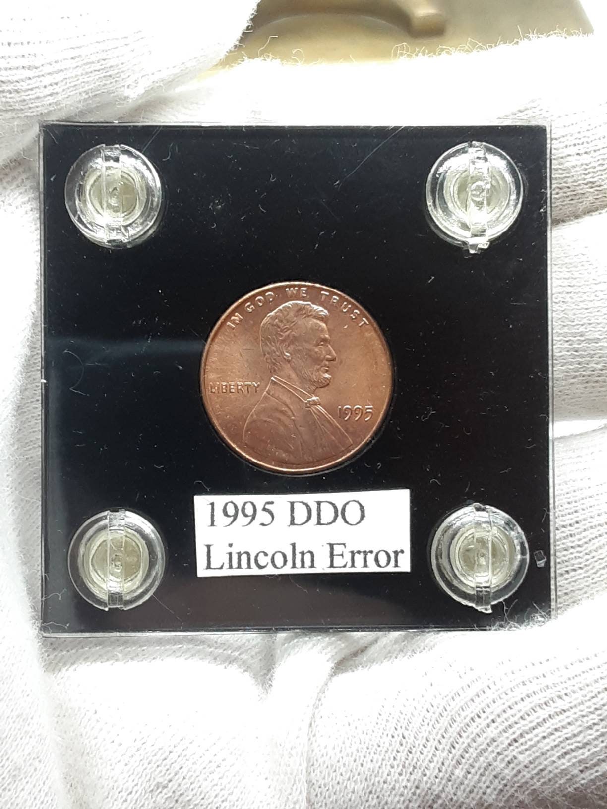 1995 DDO Lincoln Cent Error Coin - Etsy