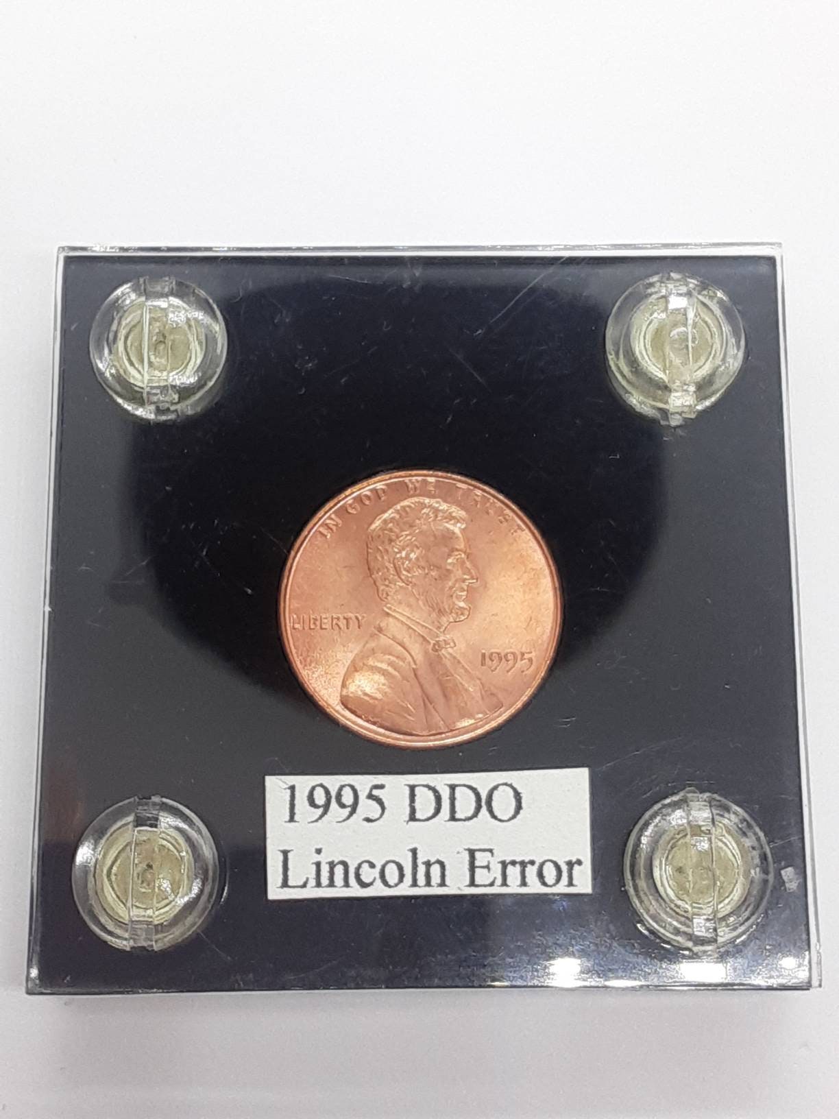 1995 DDO Lincoln Cent Error Coin - Etsy