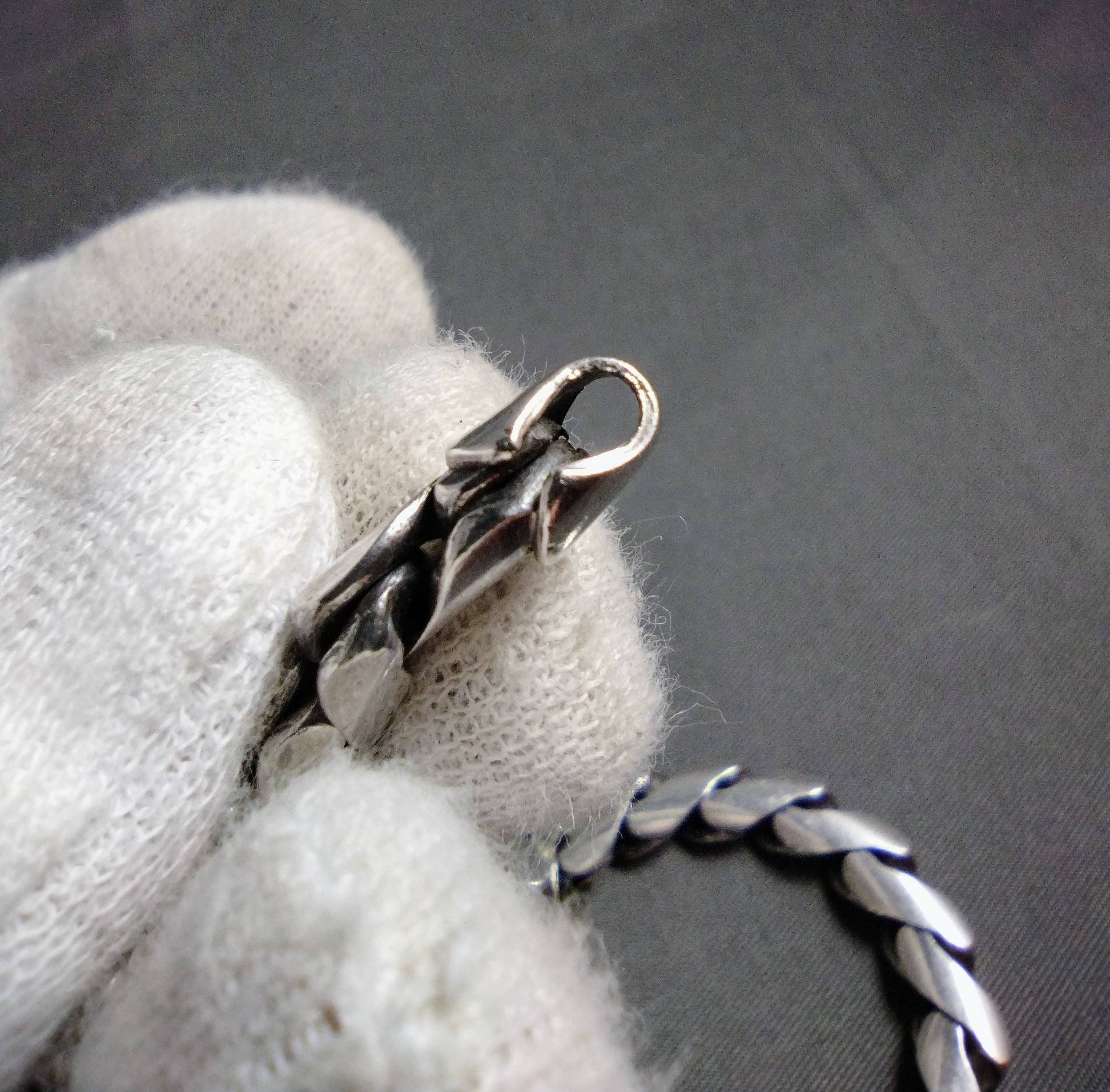 Genuine 1960s Serpent Link 925 Sterling Silver Chain - Etsy