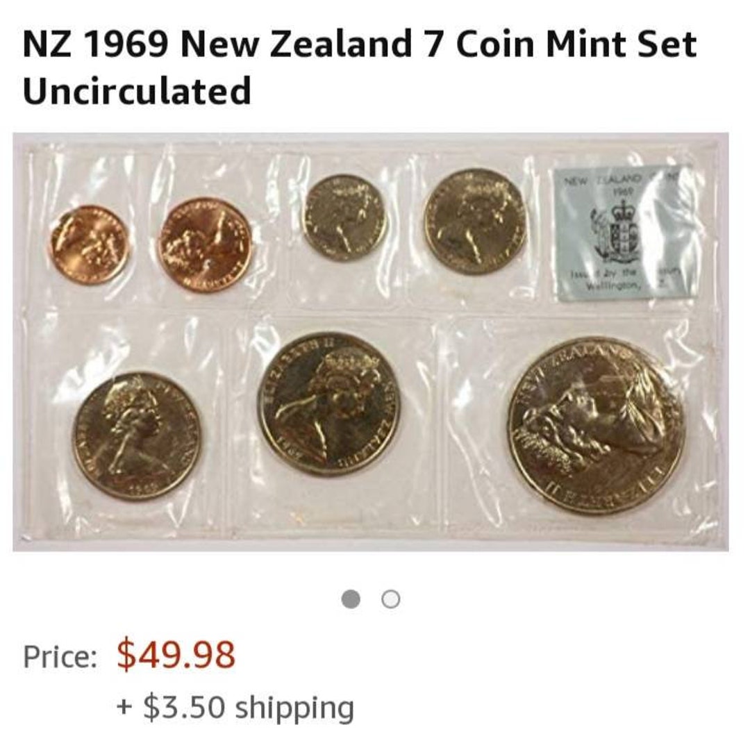 1969 New Zealand Uncirculated Coin Set - Etsy