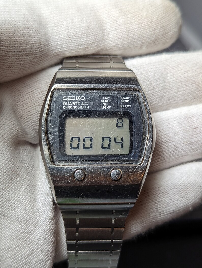 Seiko's First Digital Chronograph Wrist Watch - Etsy