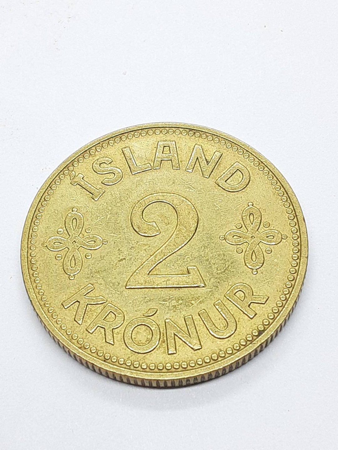 1940 2 Island Kronur Coin - Etsy