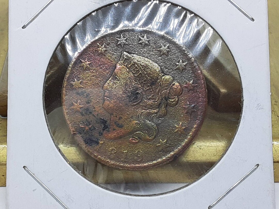 1819 Coronet Head Large Cent United States One Cent Coin - Etsy