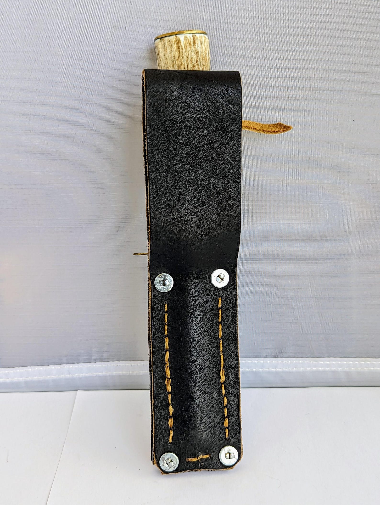 Custom Steel Brass and Antler Crazy Ed Straight Razor With Custom ...