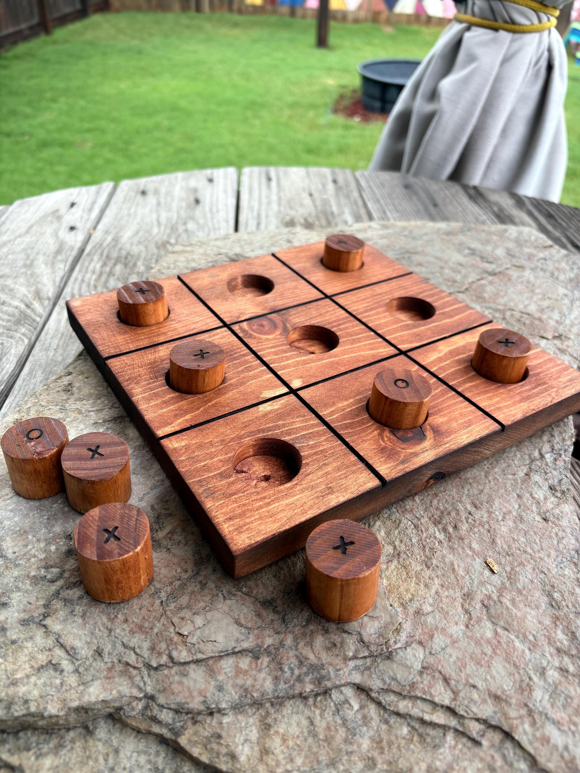 Wooden Tic Tac Toe Board - Etsy