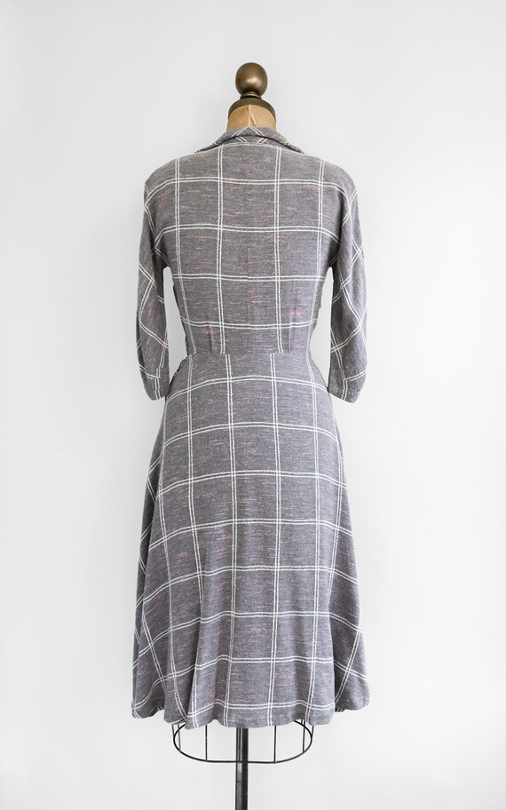 1950s Windowpane Dress - Gem