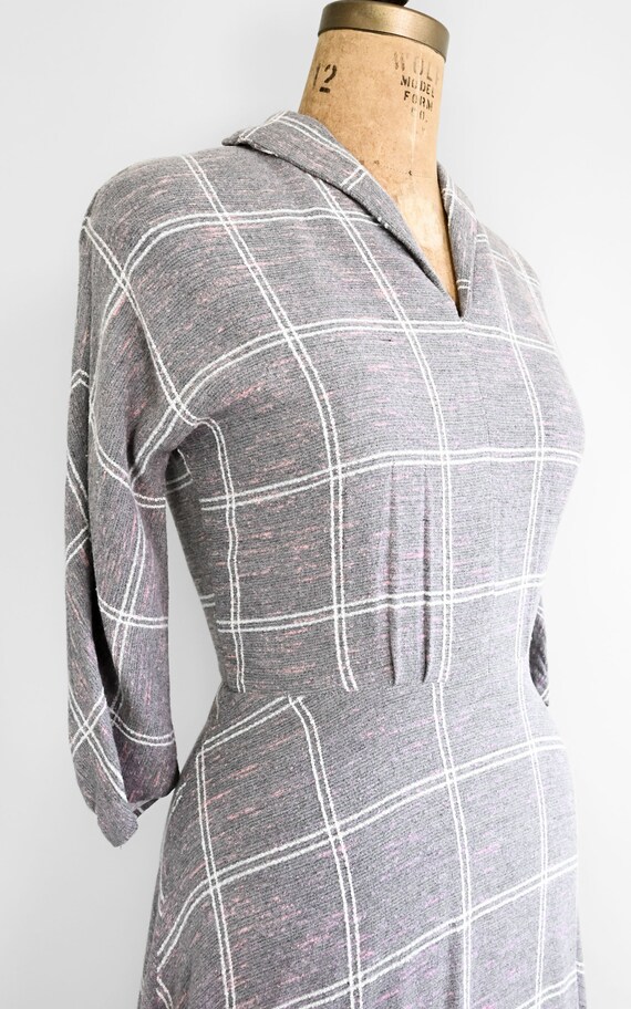 1950s Windowpane Dress - Gem
