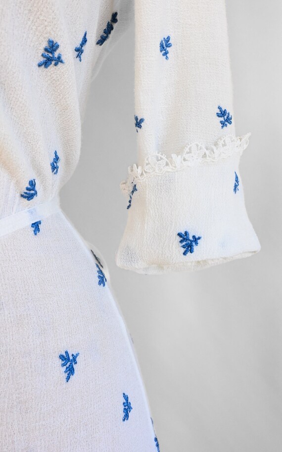 1910s Cornflower Lawn Dress - Gem