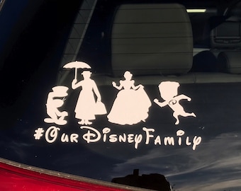 GLITTER Disney World Cinderella Castle Vinyl Decal, Car, Laptop, Window ...