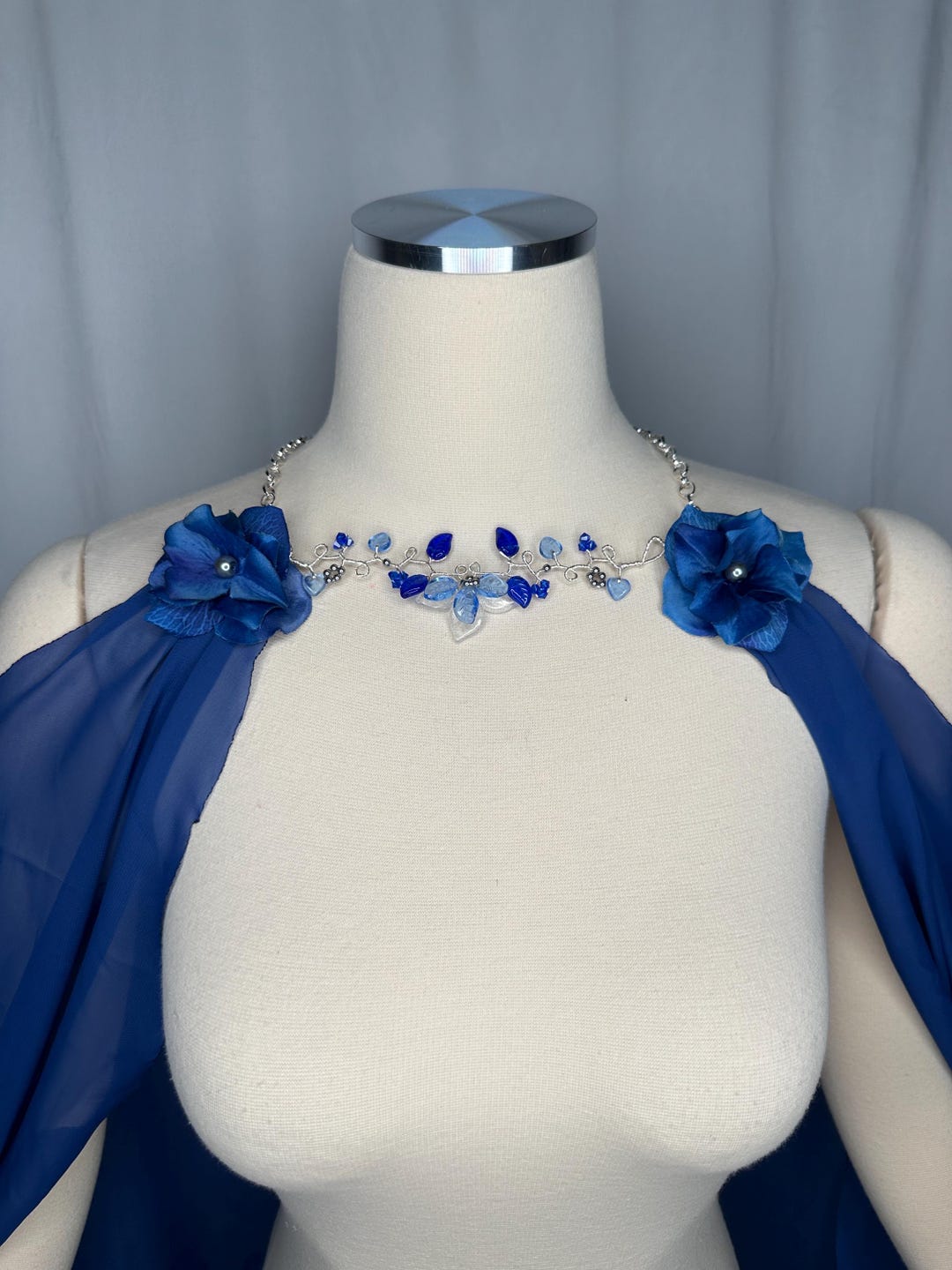 Cobalt Blue Elven Cape - 2 Panels - Etsy