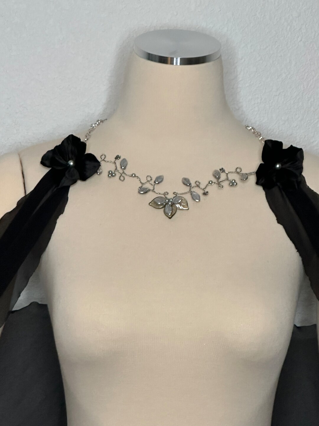 Black-black Elven Cape 2 Panels - Etsy