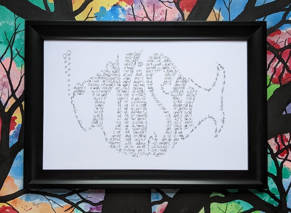 Phish character Zero Handwritten Lyric Fish - Etsy