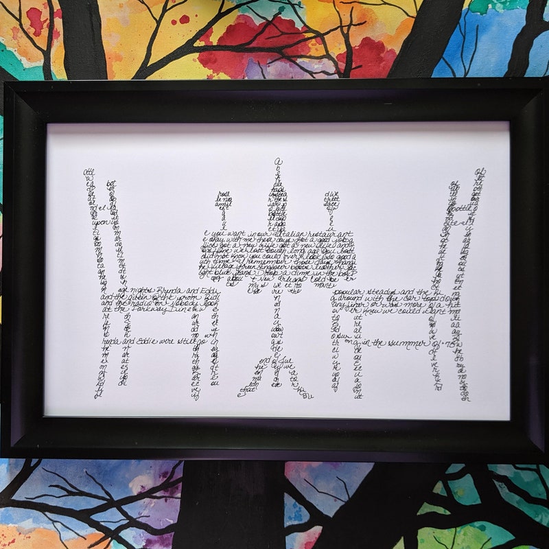 Handwritten Lyric Art - Etsy