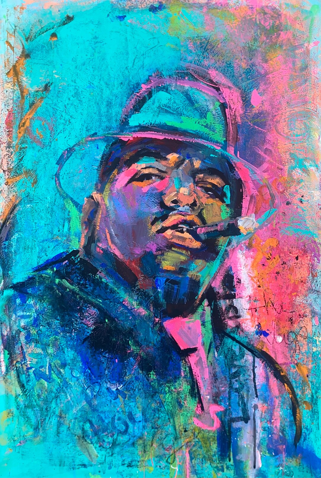 Acrylic Painting of Notorious B.I.G., Biggie, Biggie Smalls - Etsy