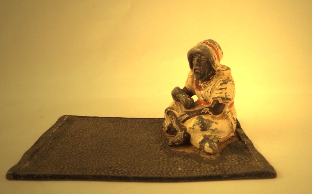 FIGURINES Georg Heyde, Germany Antique Cold Painted Polychrome Bedouin ...