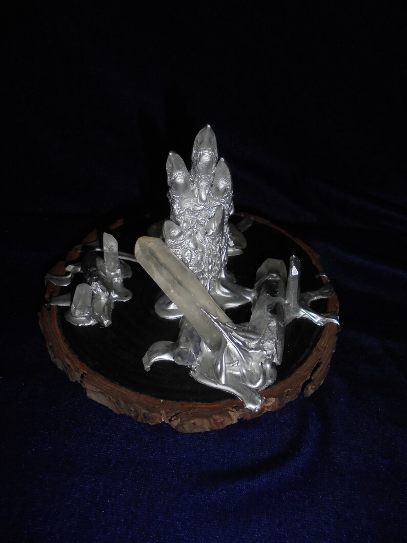 Armadillo Paw and Crystal Mount - Etsy