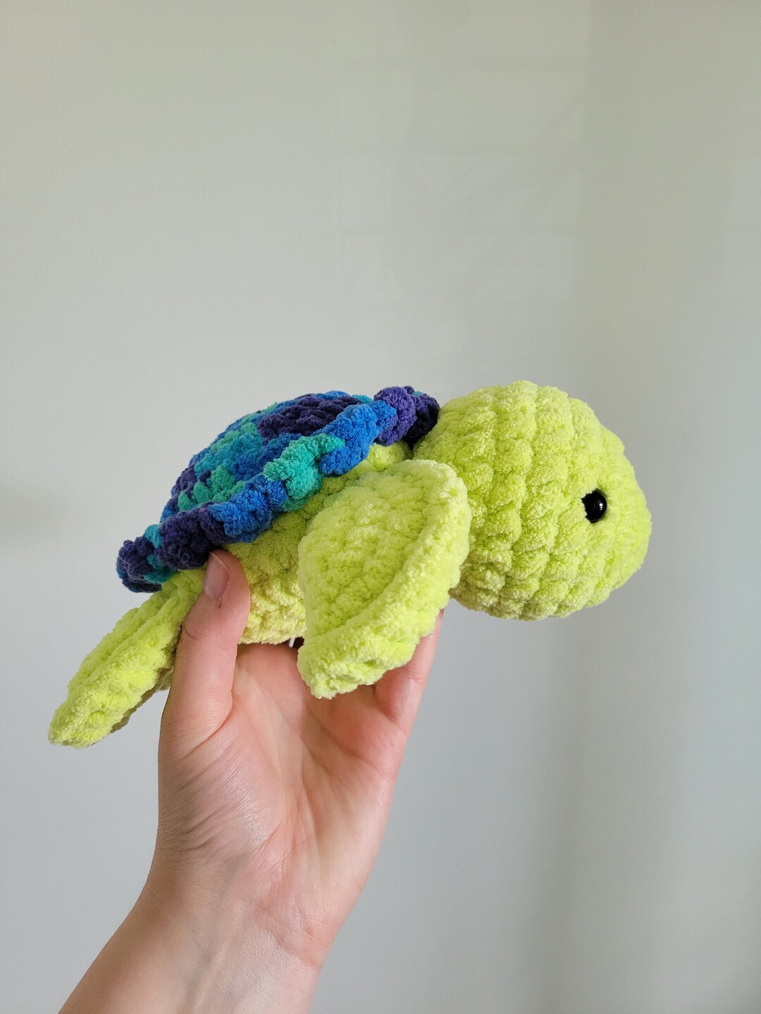 Crochet Sea Turtle Plushie Stuffed Animal Handmade Amigurumi Sea ...