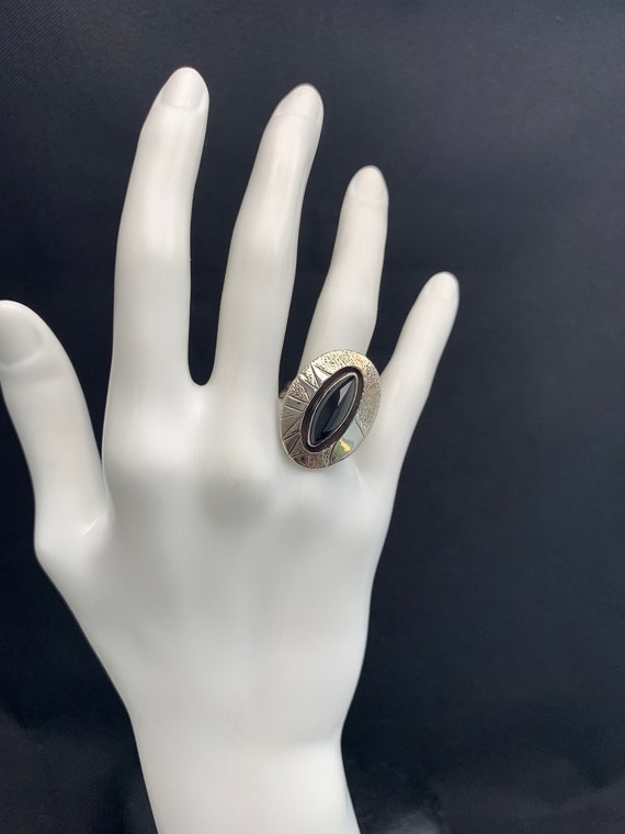 Native American Ring: Sterling silver, with hallmark … - Gem
